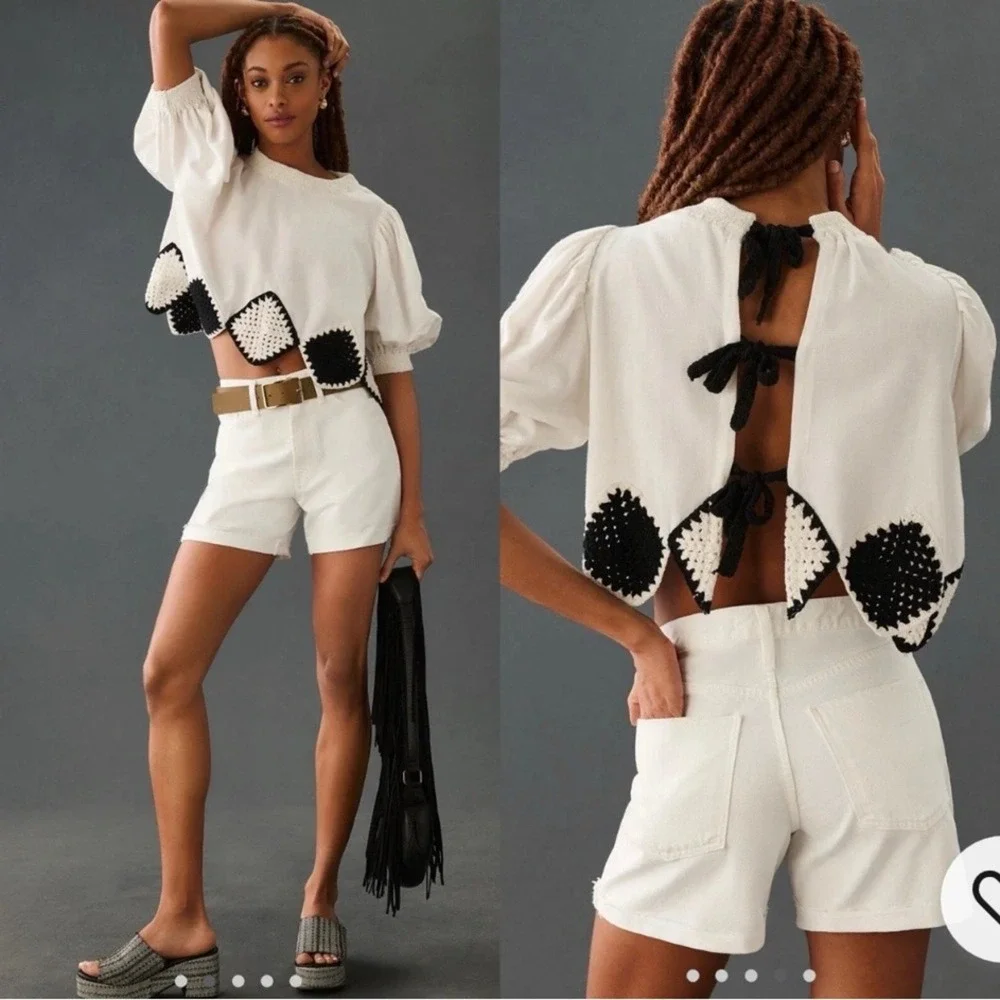 Shorts | Nwt Hudson Womens Size 32 White Willow Devon High Rise Denim ...